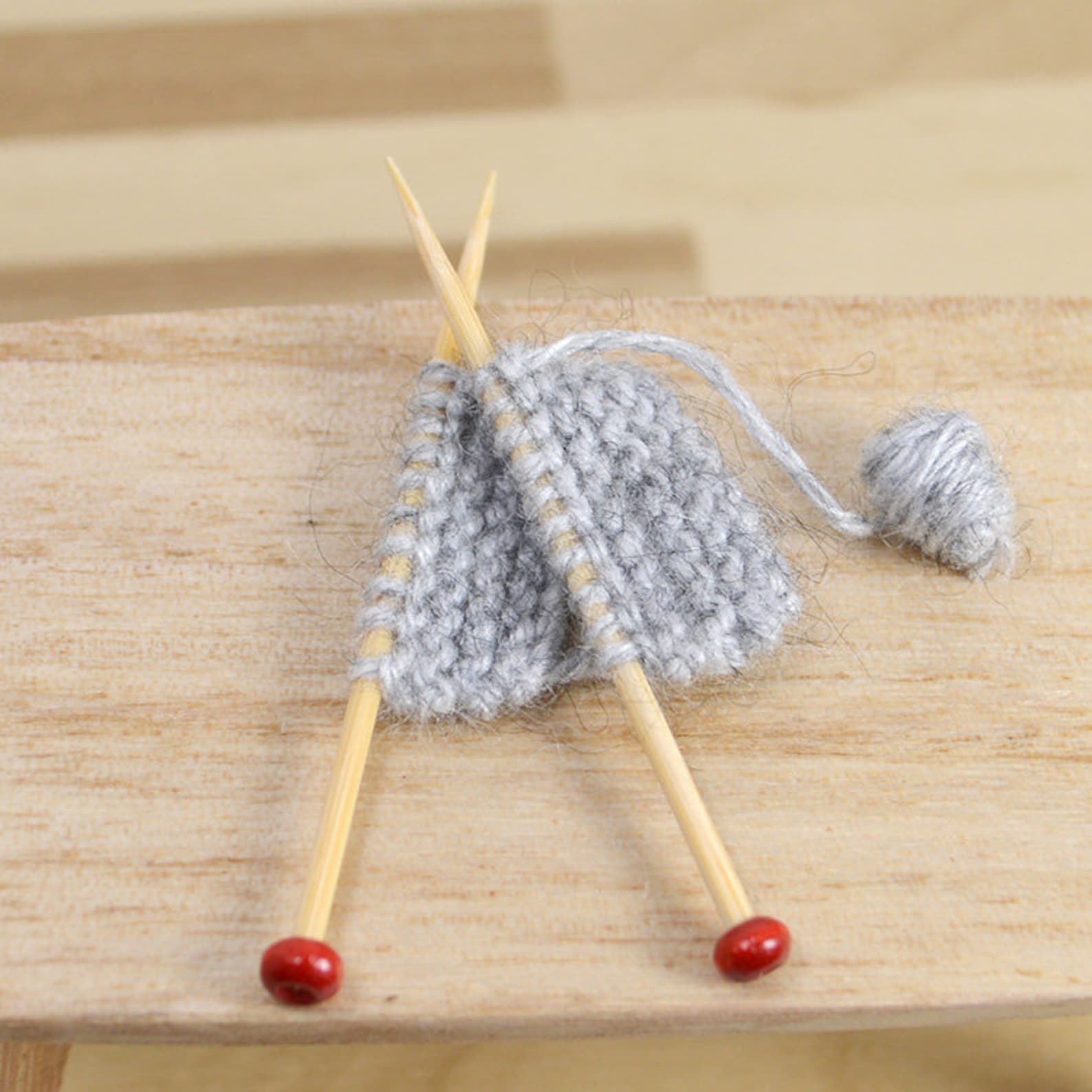 Miniature Knit in Progress Dollhouse Miniature Knitting - Etsy