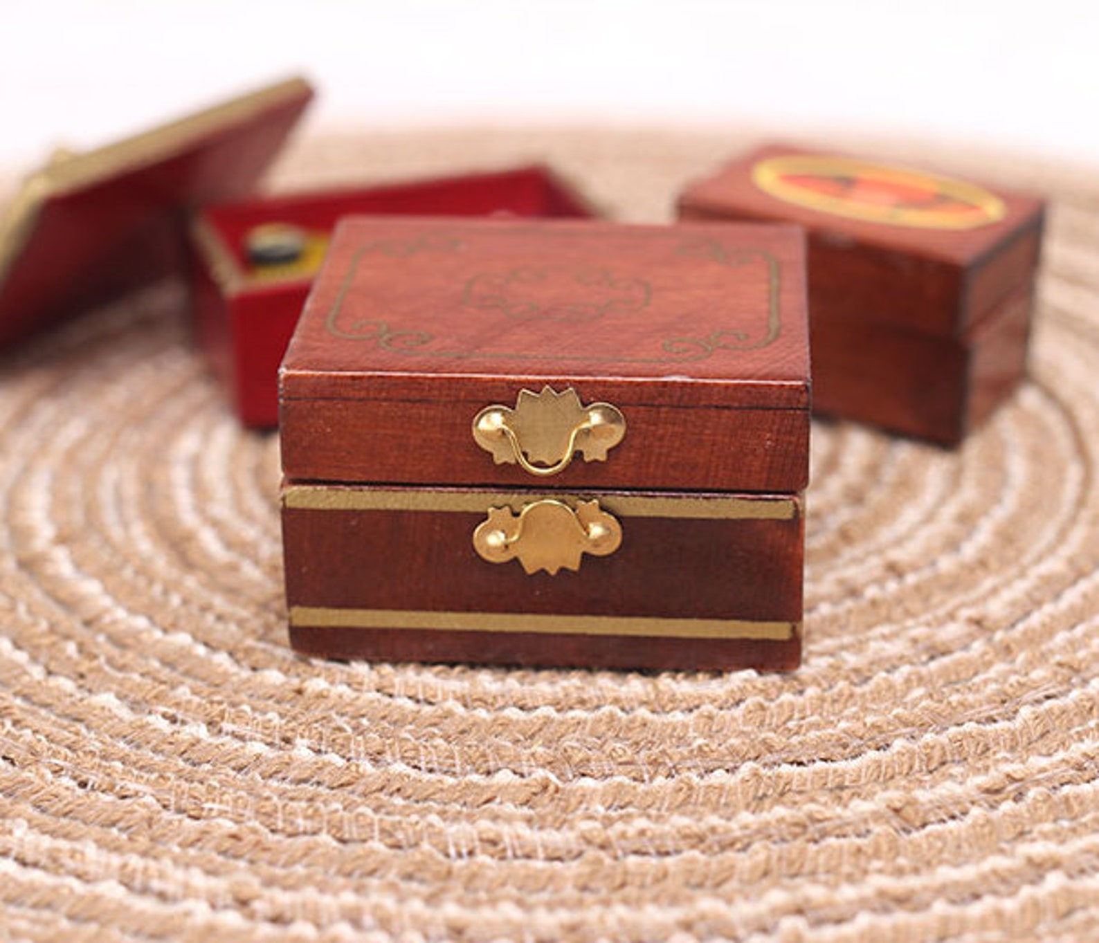 Miniature Jewelry Box Dollhouse Livingroom Accessory 1:12th | Etsy