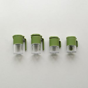 4 Pieces Miniature Condiment Seasoning Set Dollhouse Kitchen Spice Salt ...