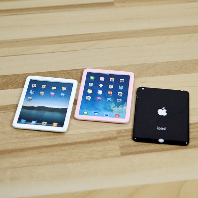 Doll Tablet Miniature Computer 1:12 Scale Tablet Personal Computer for ...