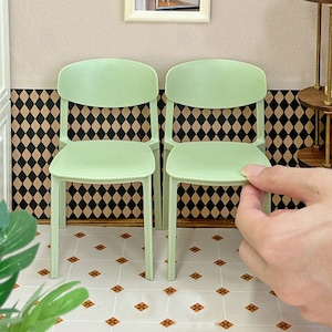 1/6 Scale Chair Dollhouse Modern Furniture Miniature Dining Chair - Etsy