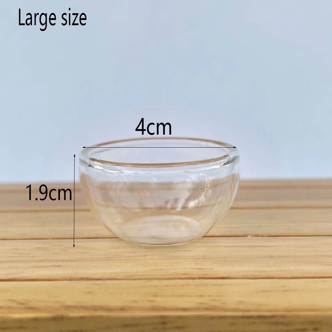 Miniature Real Glass Bowl Dollhouse Candy Bowl Mini Salad Bowl for ...