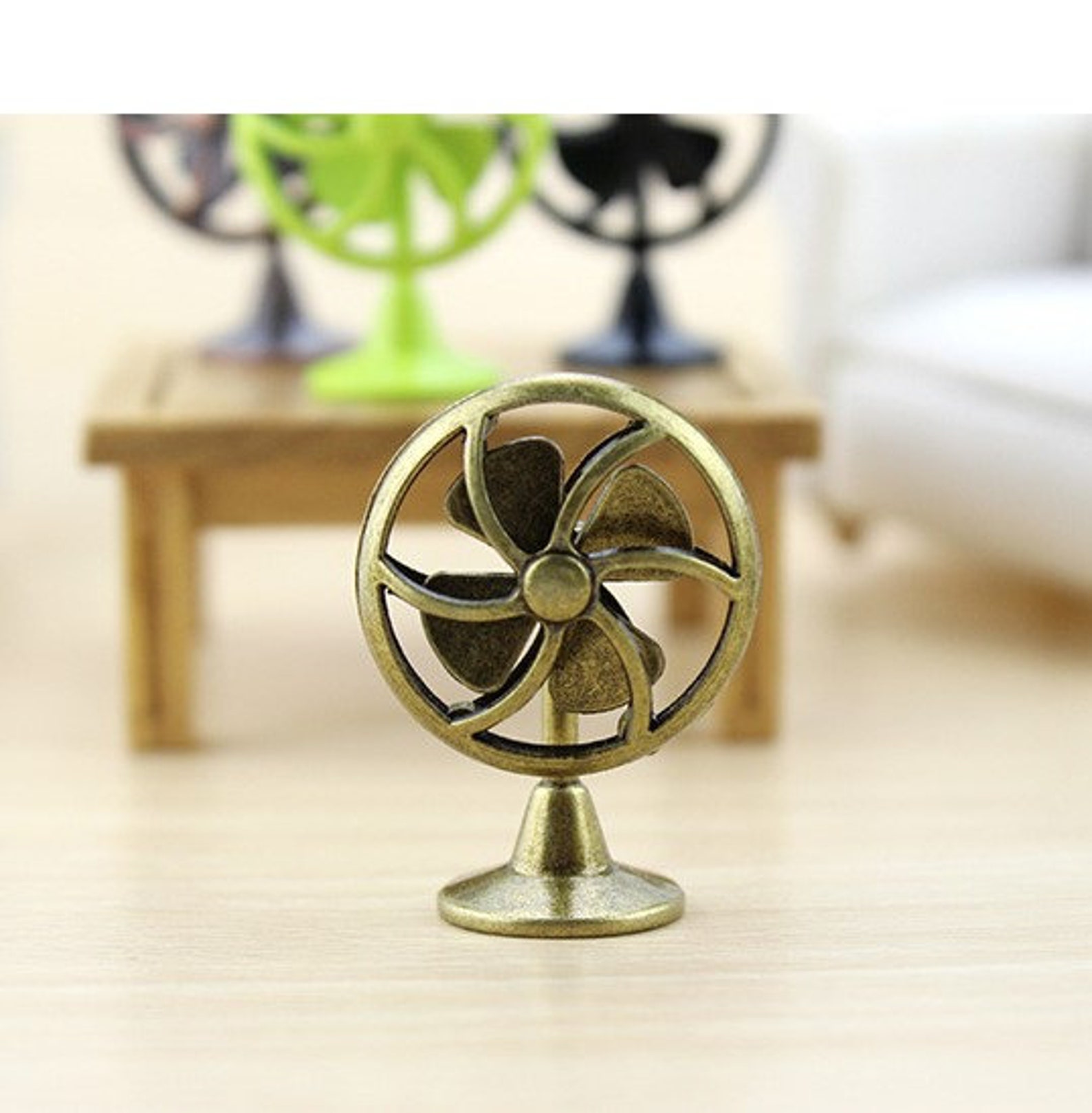 Dollhouse Miniature Fan Vintage Decor Miniature Retro Fan for - Etsy