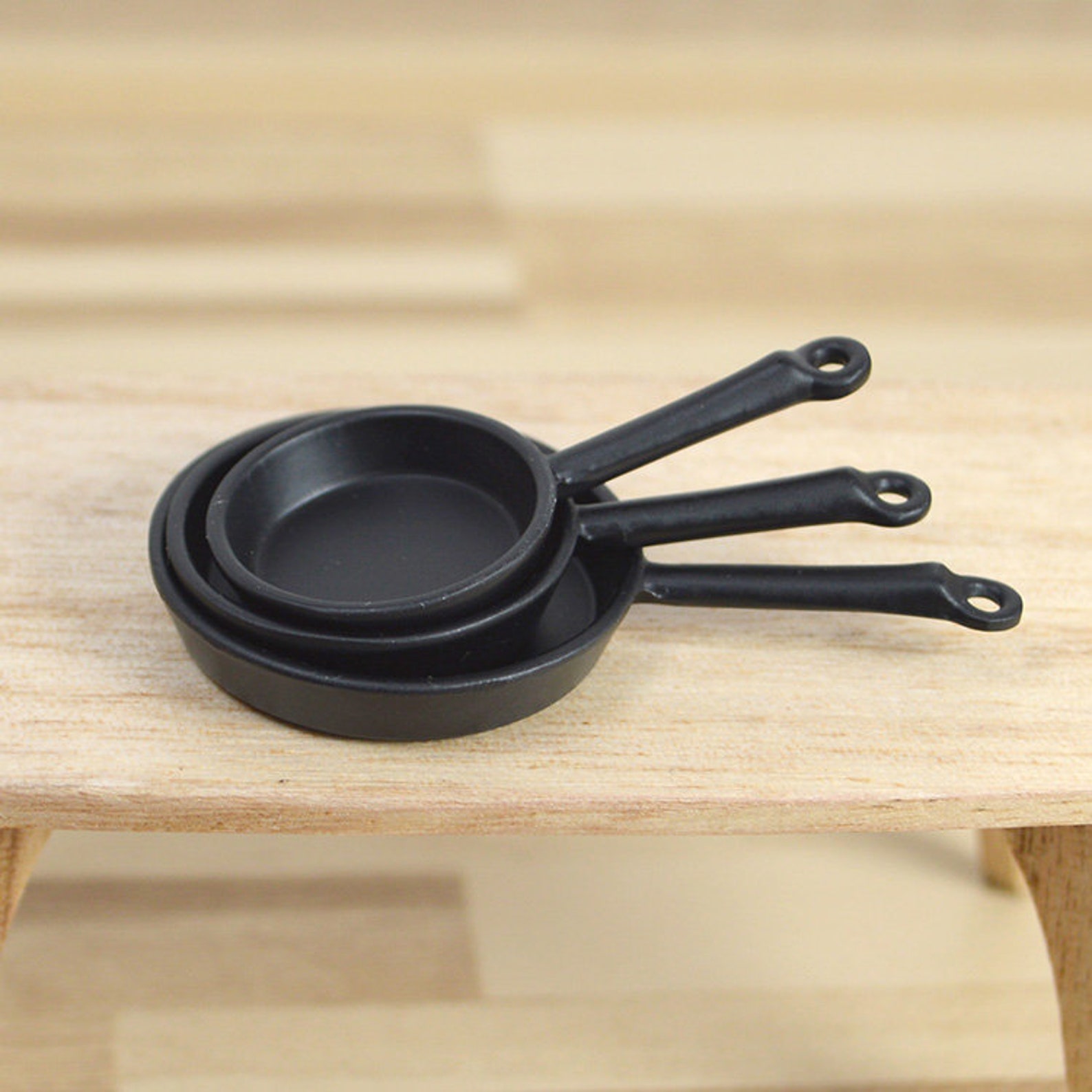 Dollhouse Metal Pan Miniature Frying Pan 1/12 Scale Cooking - Etsy