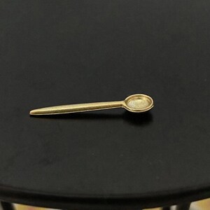 Dollhouse Miniature Antique Spoon 1/12 Scale Mini Gold Spoon Tiny ...