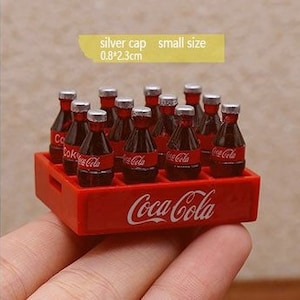 Miniature Coke Bottles Doll House Accessories 1:12 Dollhouse Miniature ...