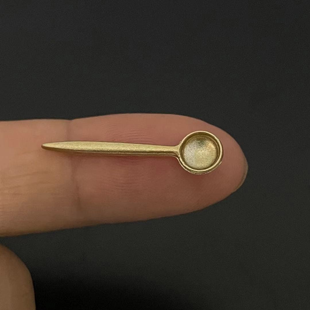 Dollhouse Miniature Antique Spoon 1/12 Scale Mini Gold Spoon Tiny ...