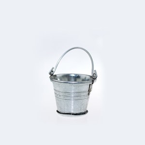1:12 Scale Miniature Bucket With Handle Mini Metal Pail for Dollhouse ...