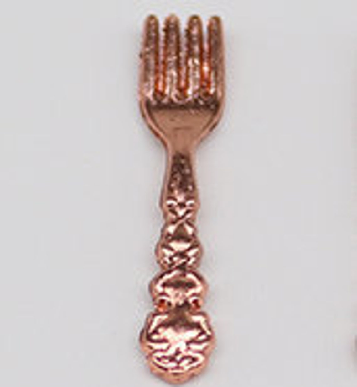 12 pieces dollhouse miniature metal forks 1:12 scale dolls | Etsy