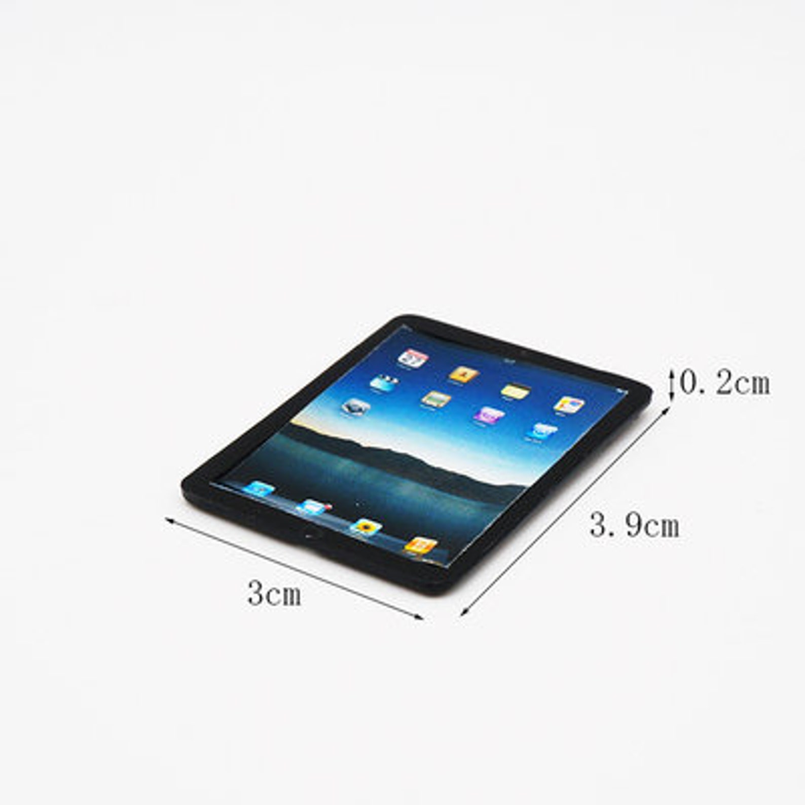 Doll Tablet Miniature Computer 1:12 Scale Tablet Personal Computer for ...