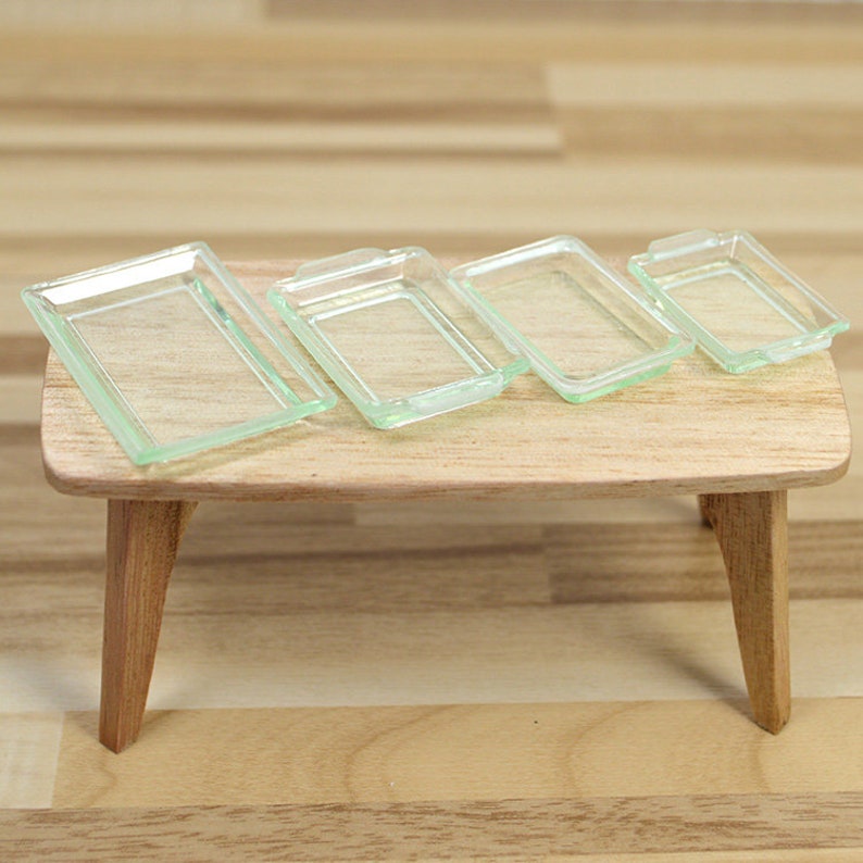 Dollhouse Miniature Plastic Bread and Bakery Tray 1:12th Scale Acrylic ...