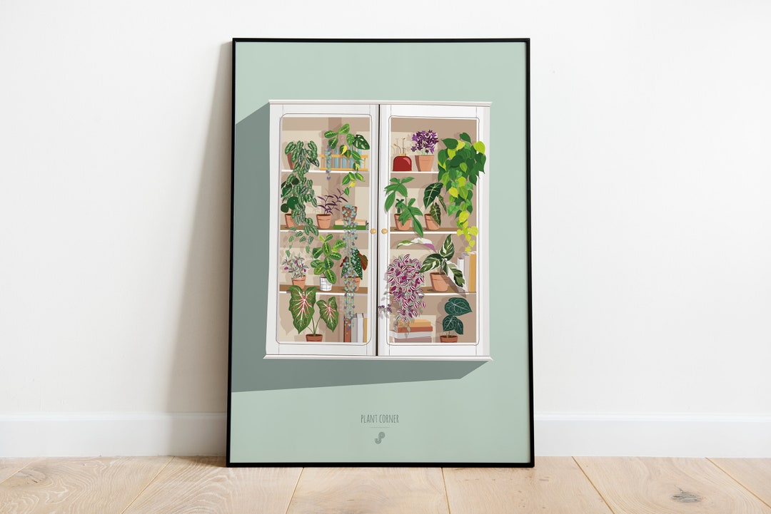 PLANT CORNER - A3/A4 Plant Poster - Plant Illustration, Botany, Plants ...