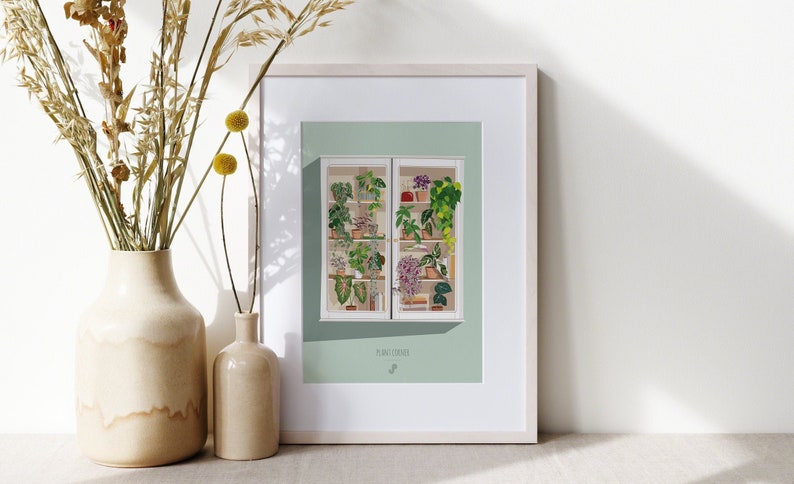 PLANT CORNER - A3/A4 Plant Poster - Plant Illustration, Botany, Plants ...