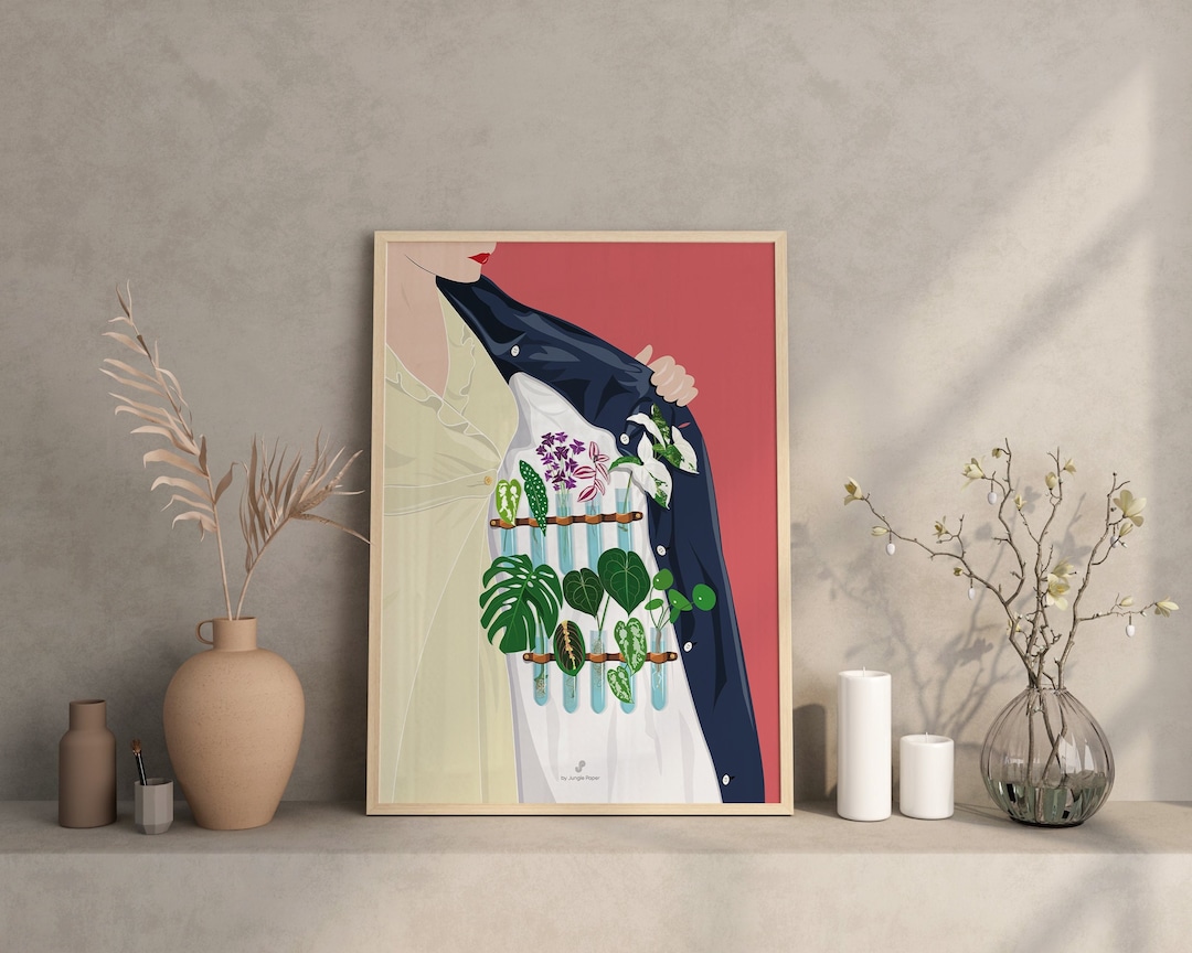 PLANT DEALER - A3/A4 Plant Poster - Plant Illustration, Botany, Plants ...