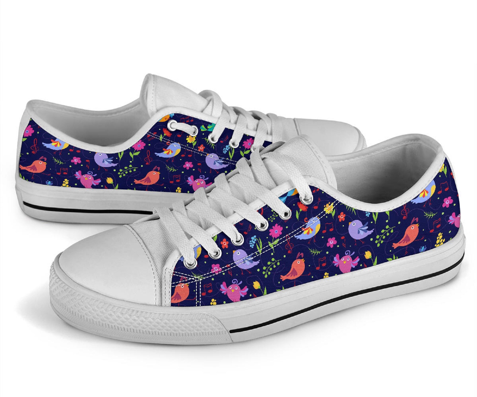 Custom Birds Shoes for Women Men and Kids Low Top Canvas - Etsy
