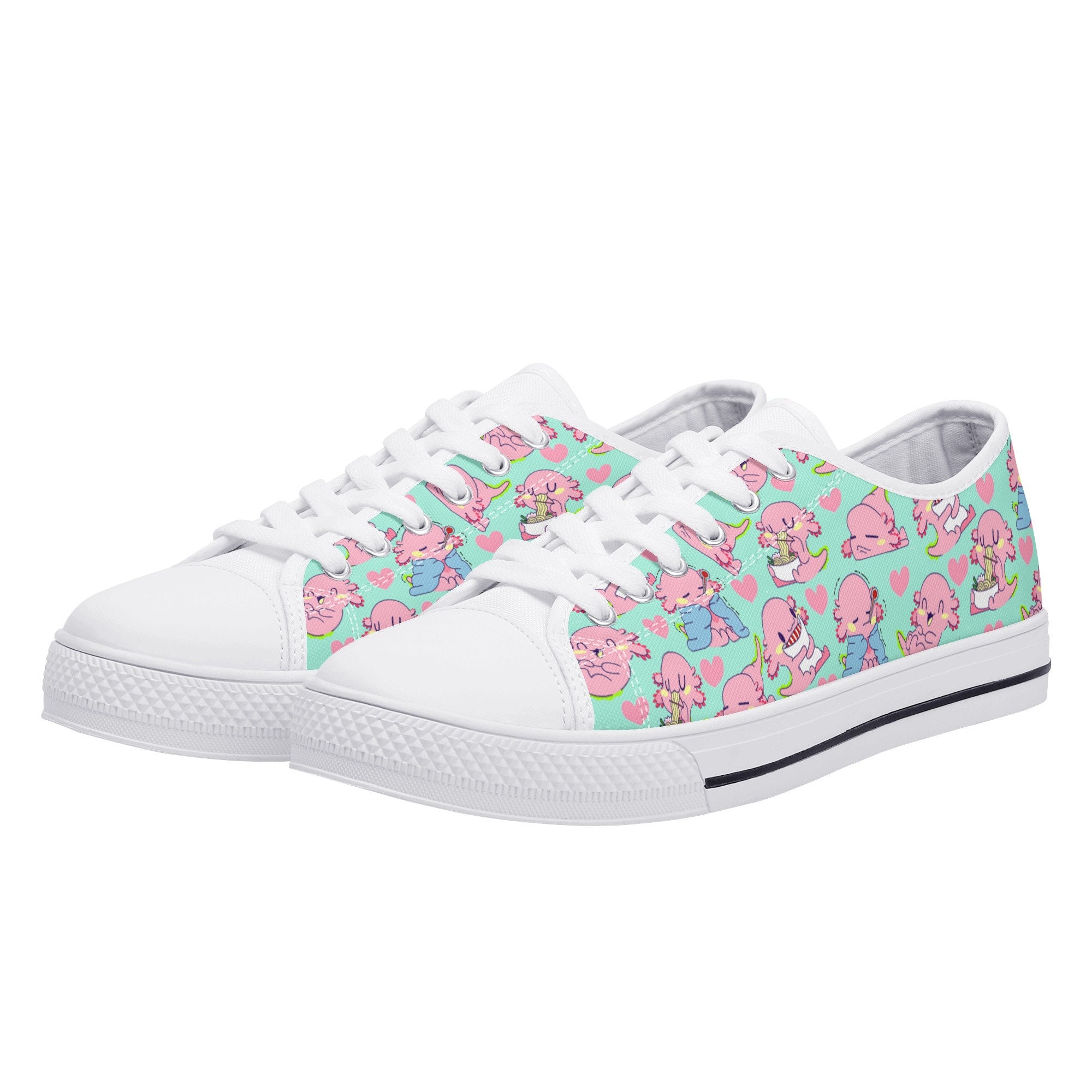 Axolotl Pattern Women's Low Top Sneaker sold by Gabriela Tozati | SKU ...
