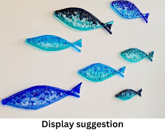 Fused Glass Fish - One Sold Individually - Build Your Own Custom School ...