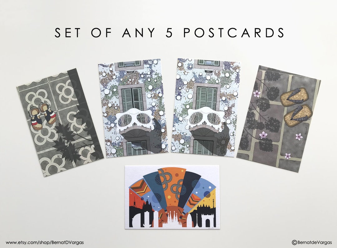 Set of Any 5 Postcards Mini Prints 4x6 Postales 10x15cm - Etsy