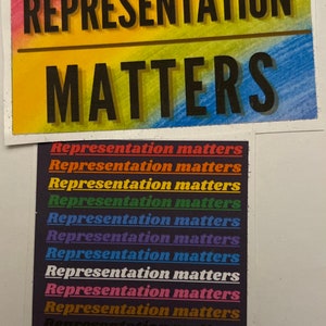 Representation Matters Sticker Pack - Etsy
