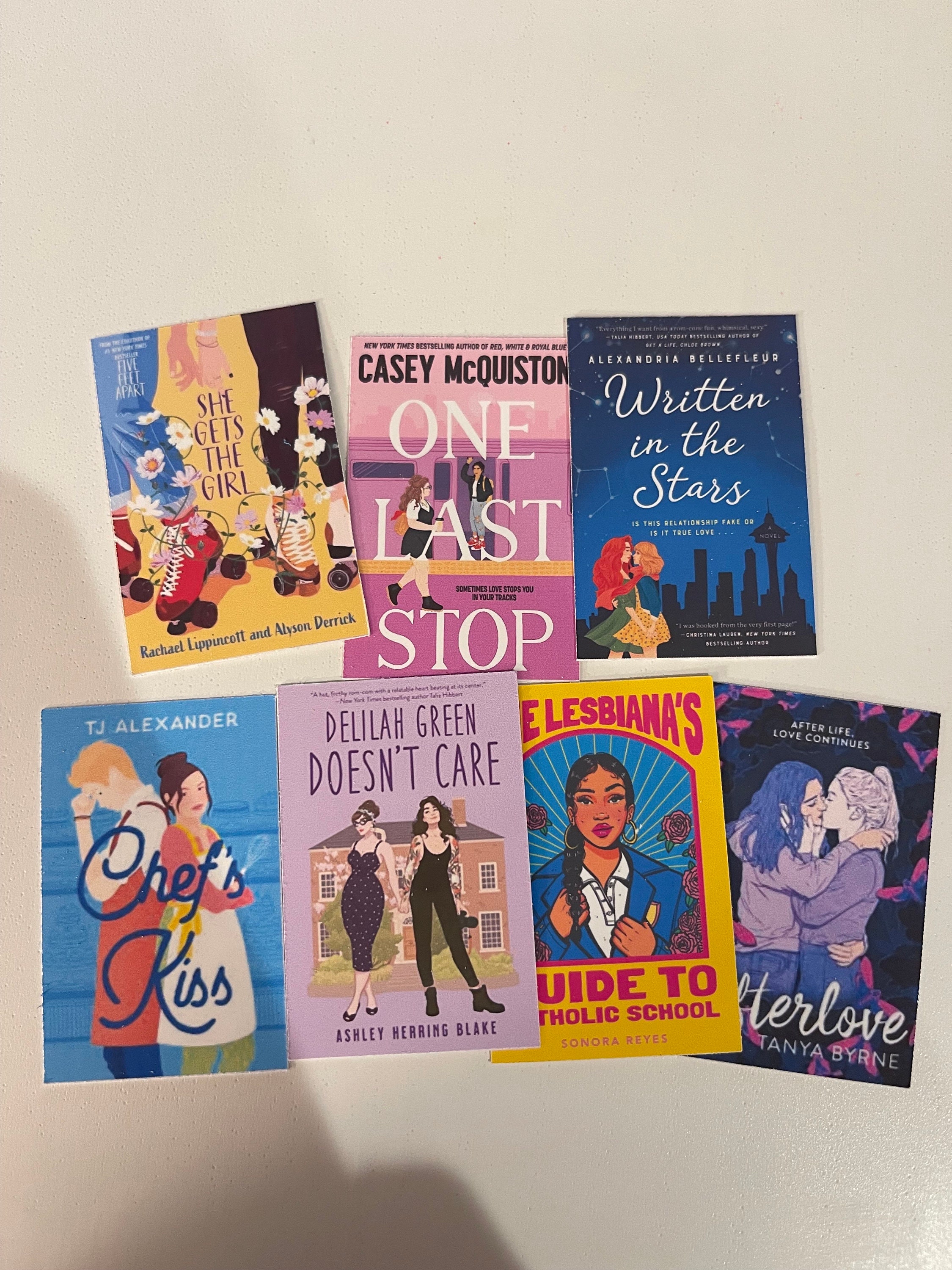 Book Cover Sticker You Choose Book Cover TBR Bullet Journal Stickers - Etsy