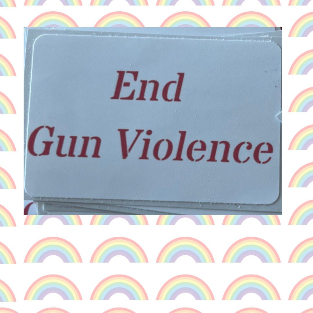 End Gun Violence Sticker - Etsy