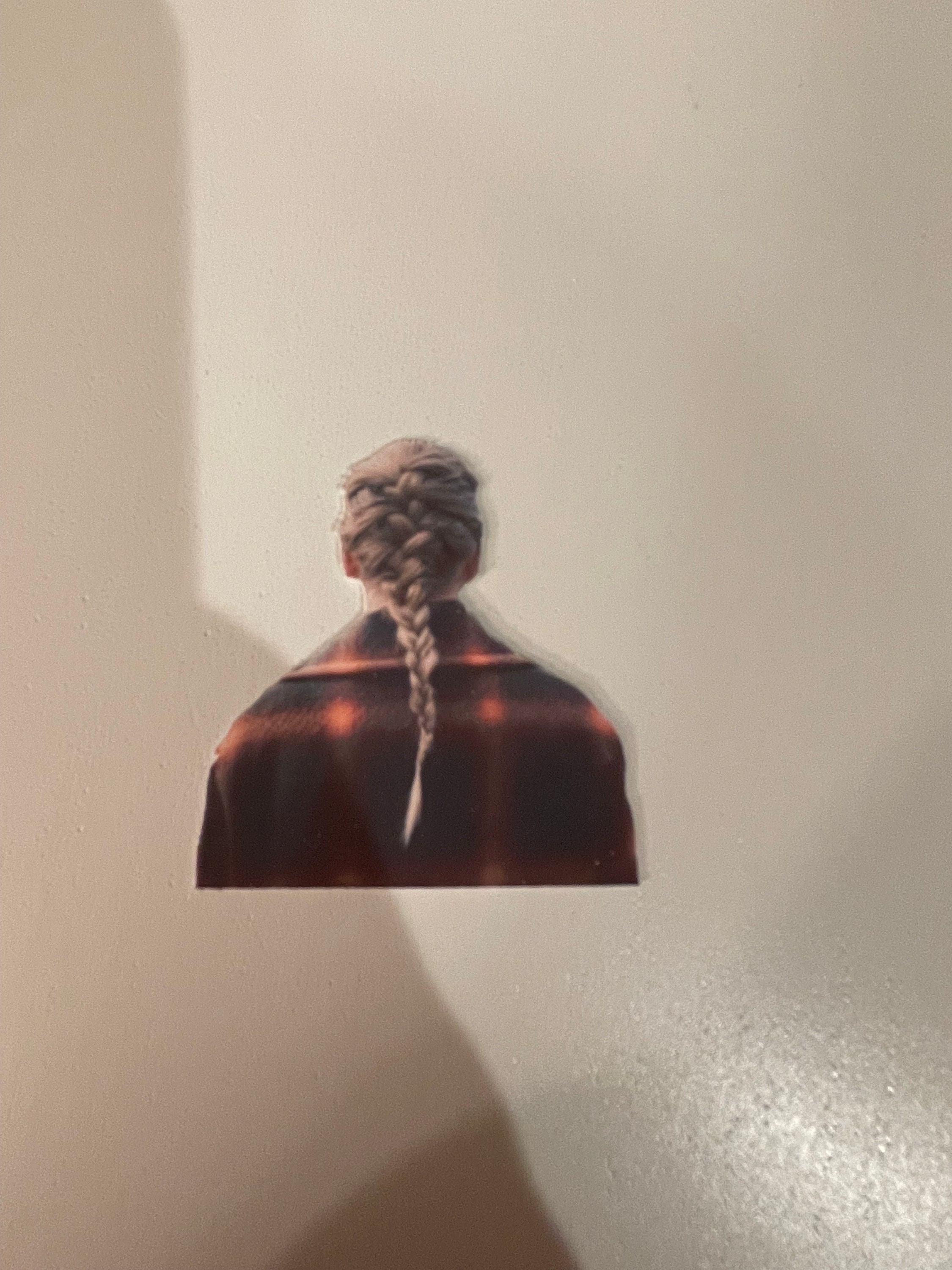 Taylor Swift Evermore Album Cover Matte Sticker Braid Plaid Jacket - Etsy