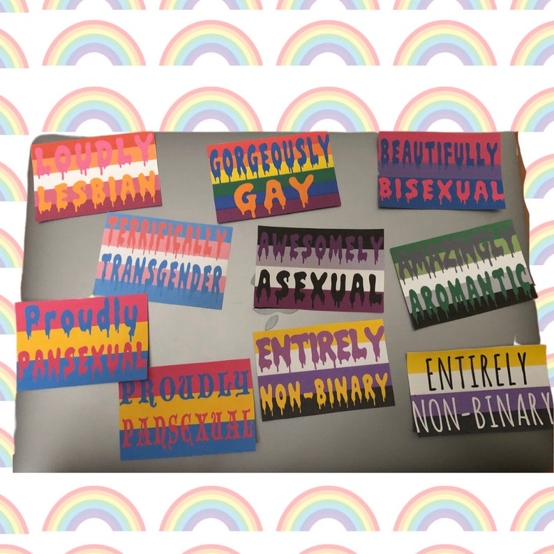 Pride Flags Paper Sticker (2x3) - Etsy