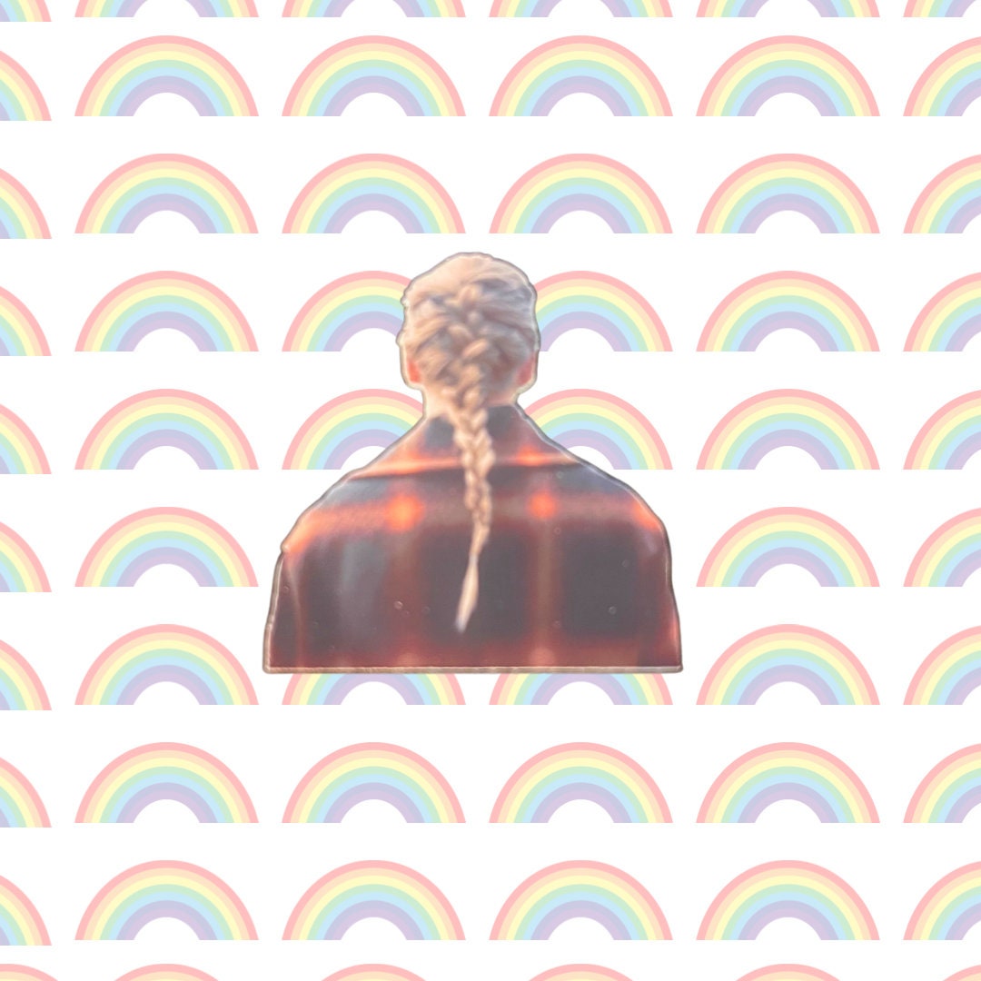 Taylor Swift Evermore Album Cover Matte Sticker Braid Plaid Jacket - Etsy