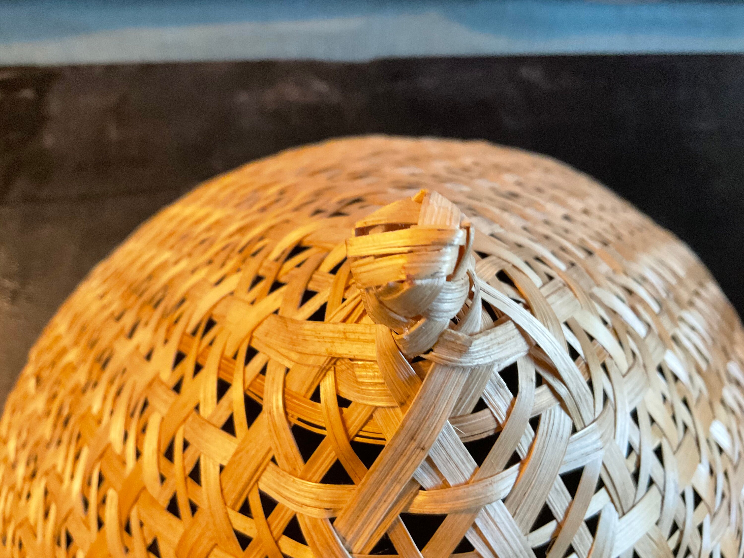 Decorative Asian Conical Hat. Set of 2. Thinly Sliced Bamboo - Etsy