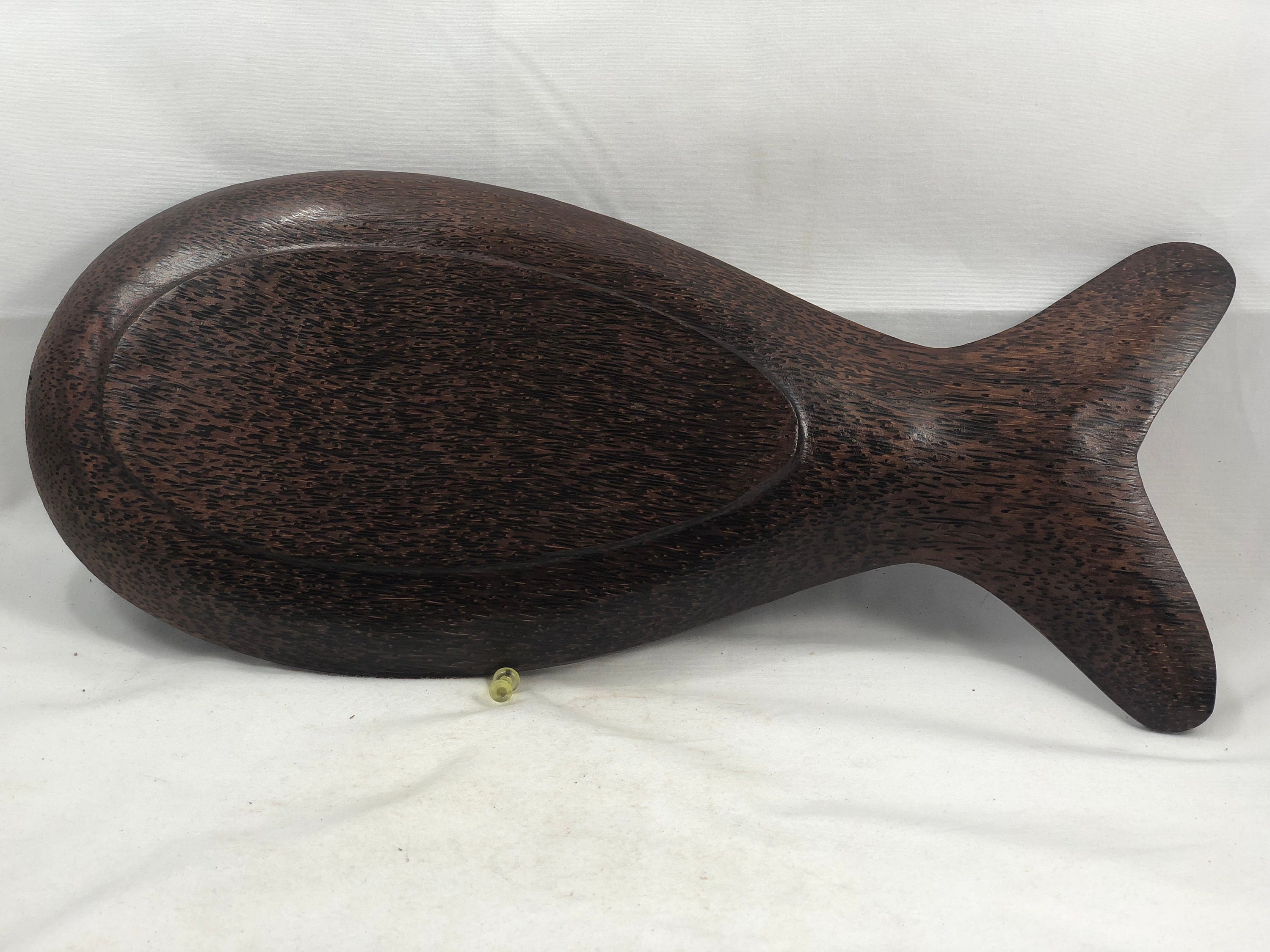 Coconut Wood Decorative Tray. Fish Hand Carved. the Natural - Etsy