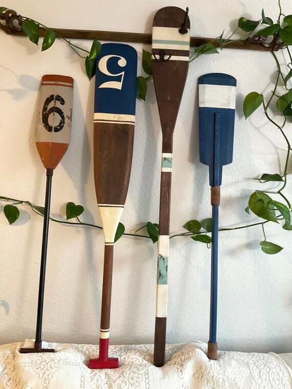 Vintage Wooden Decorative Paddle. Rustic. 4 Paddles. Priced - Etsy