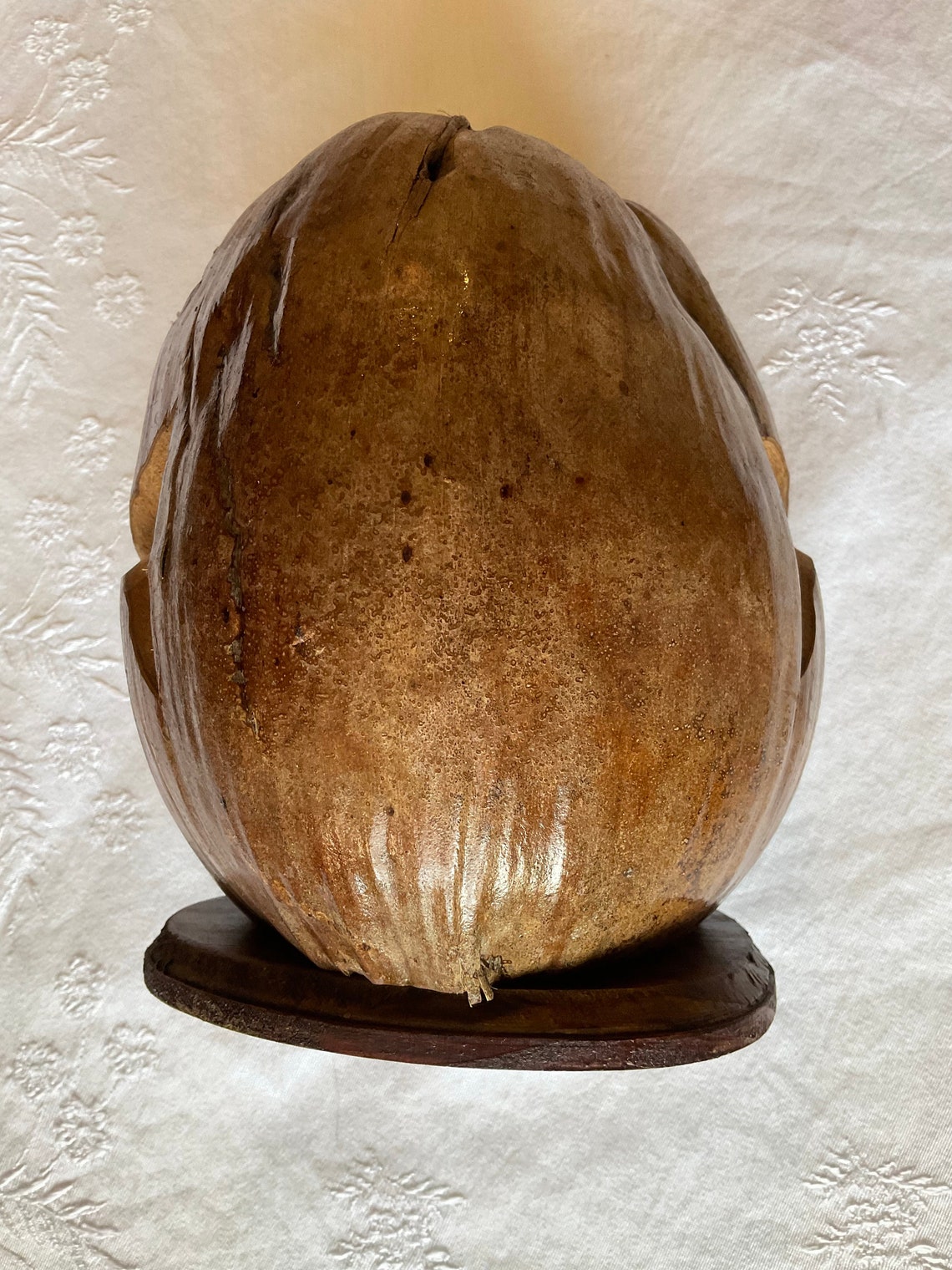Vintage Coconut Monkey Piggy Bank. Hand Carved. 7” Tall. - Etsy