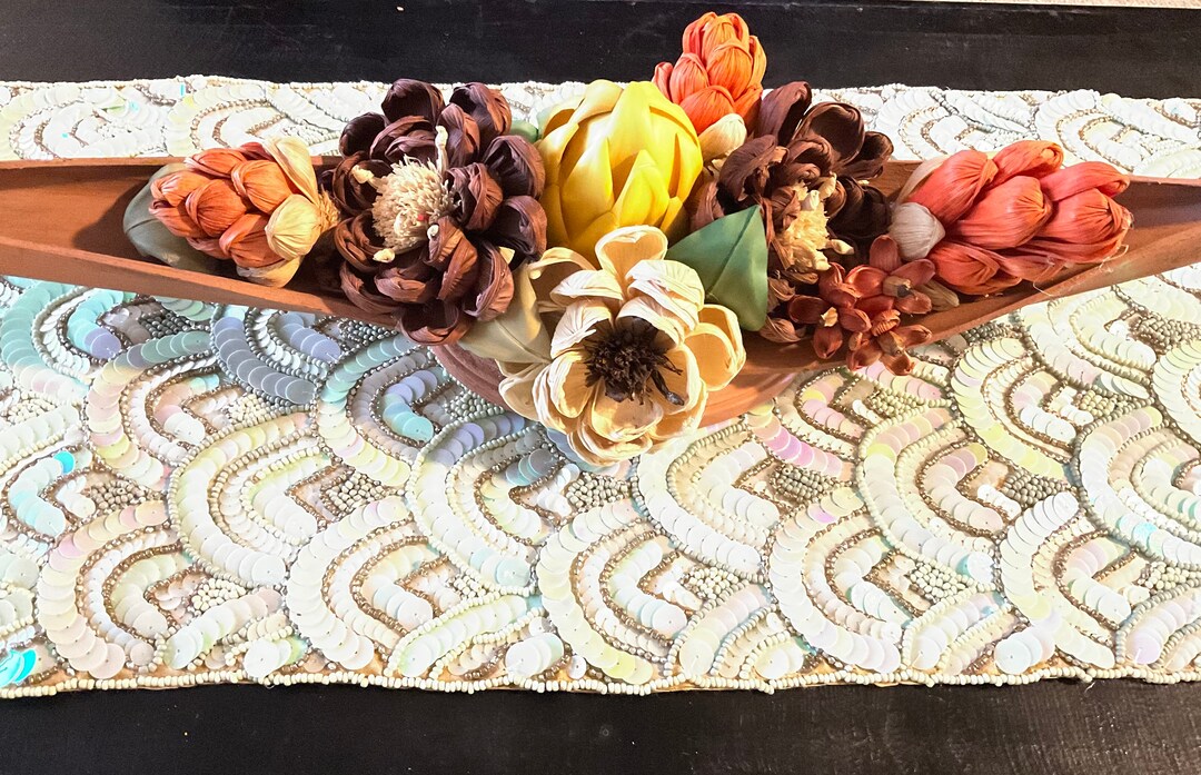 Coconut Boat or Spathe Floral Arrangement.all Natural Materials. Dried ...
