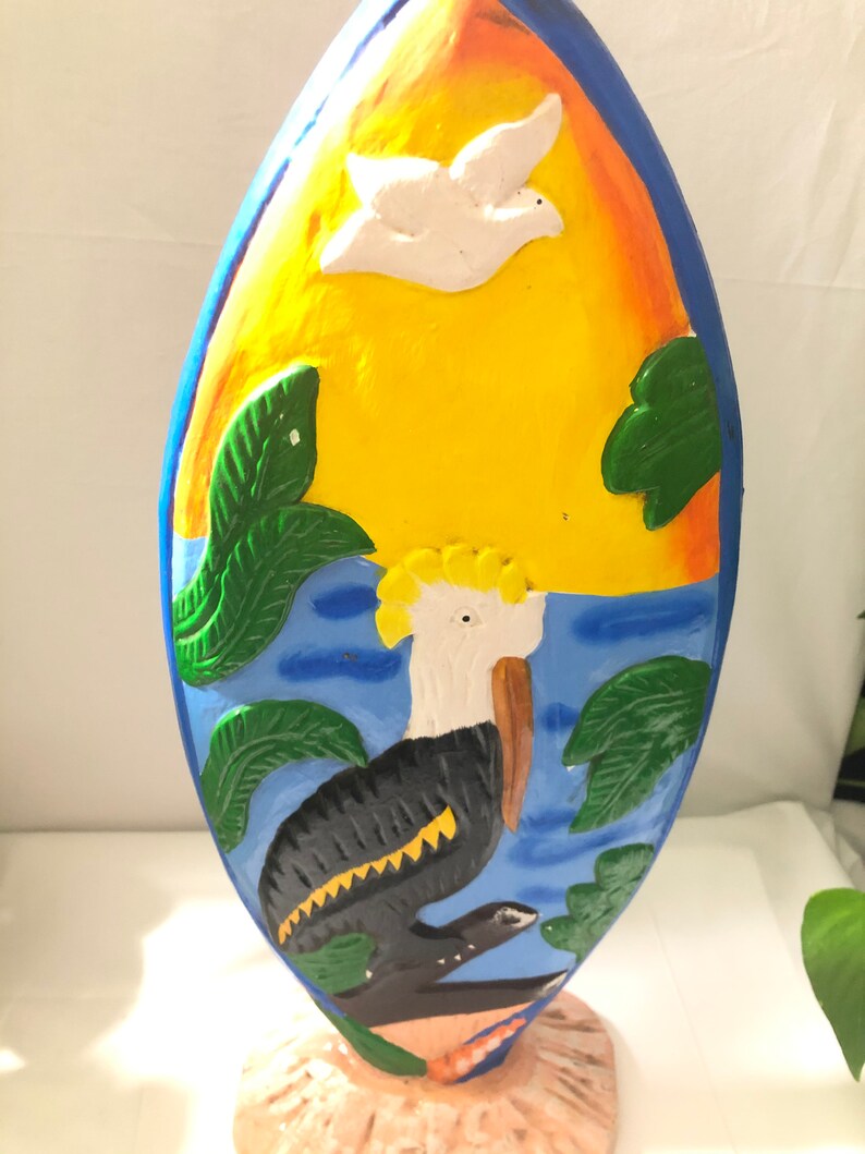 Pelican Surf Board Stand. Lively Sea Scenery. the Pelican - Etsy