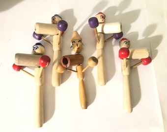 1920s Wood Clacker Clamper Antique Wooden Ratchet Noise Maker Police ...