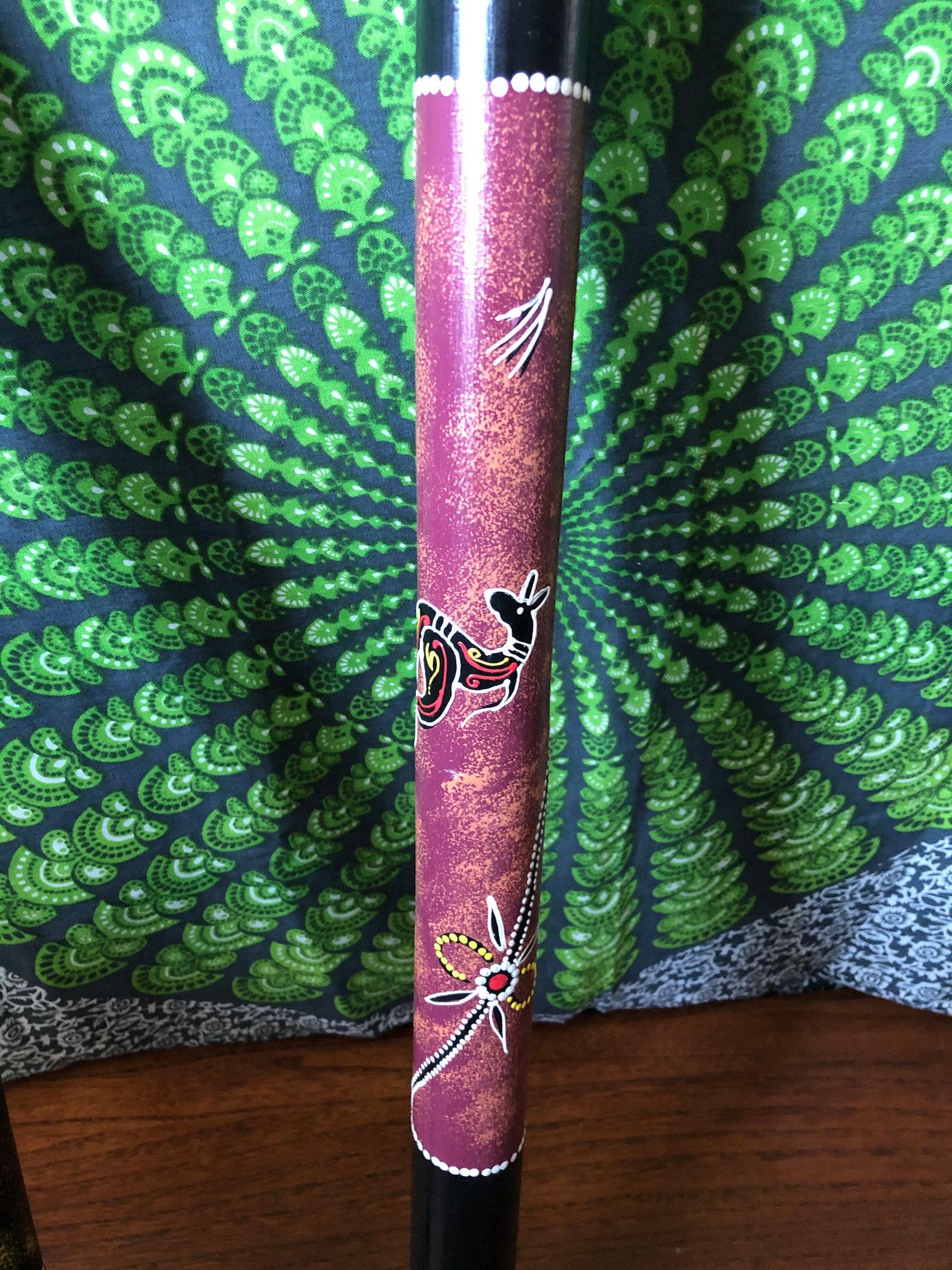 Bamboo didgeridoo. 39.5 long. Diameter is 2. Hand painted | Etsy