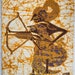 Batik Hand Painting of Rama, His Bow and Arrow From Brahma. Indonesian ...