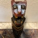 Vintage Wooden Inca Totem Pole With Tiger Animal Spirit. Possibly a ...