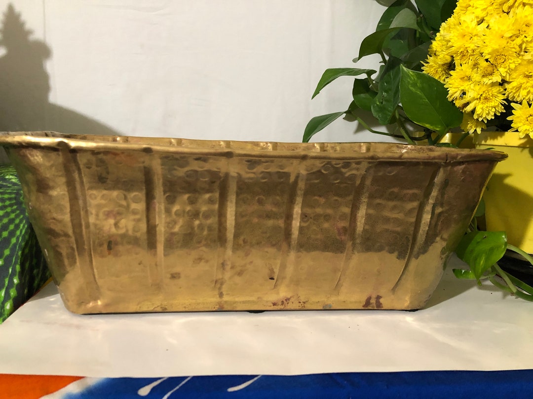 Window Sill Brass Planter. Flower Box. Succulent Box. 15.5” Wide . - Etsy