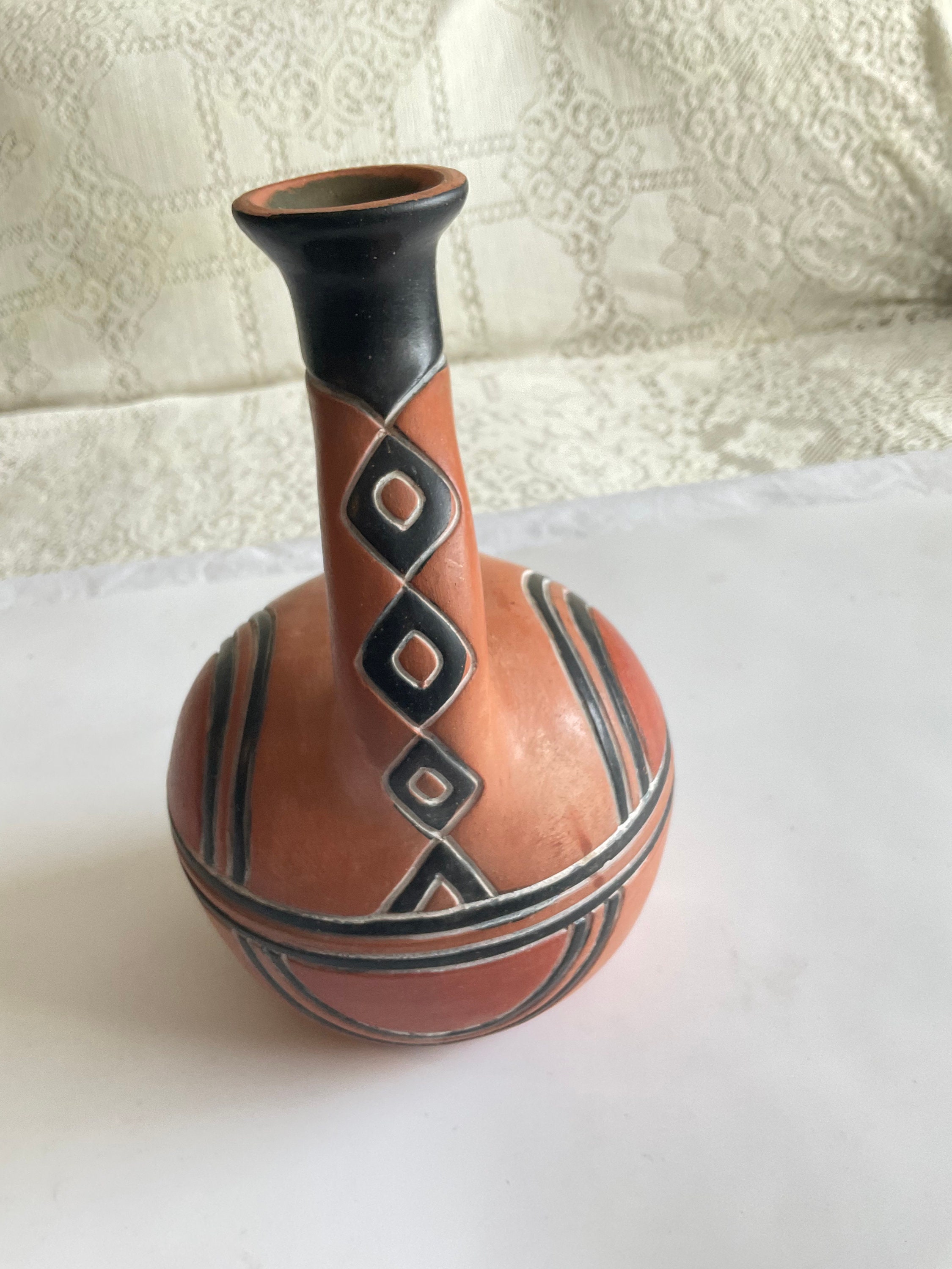 Vintage Stirrup Spout Pottery Vessel. Ancient Design of South - Etsy