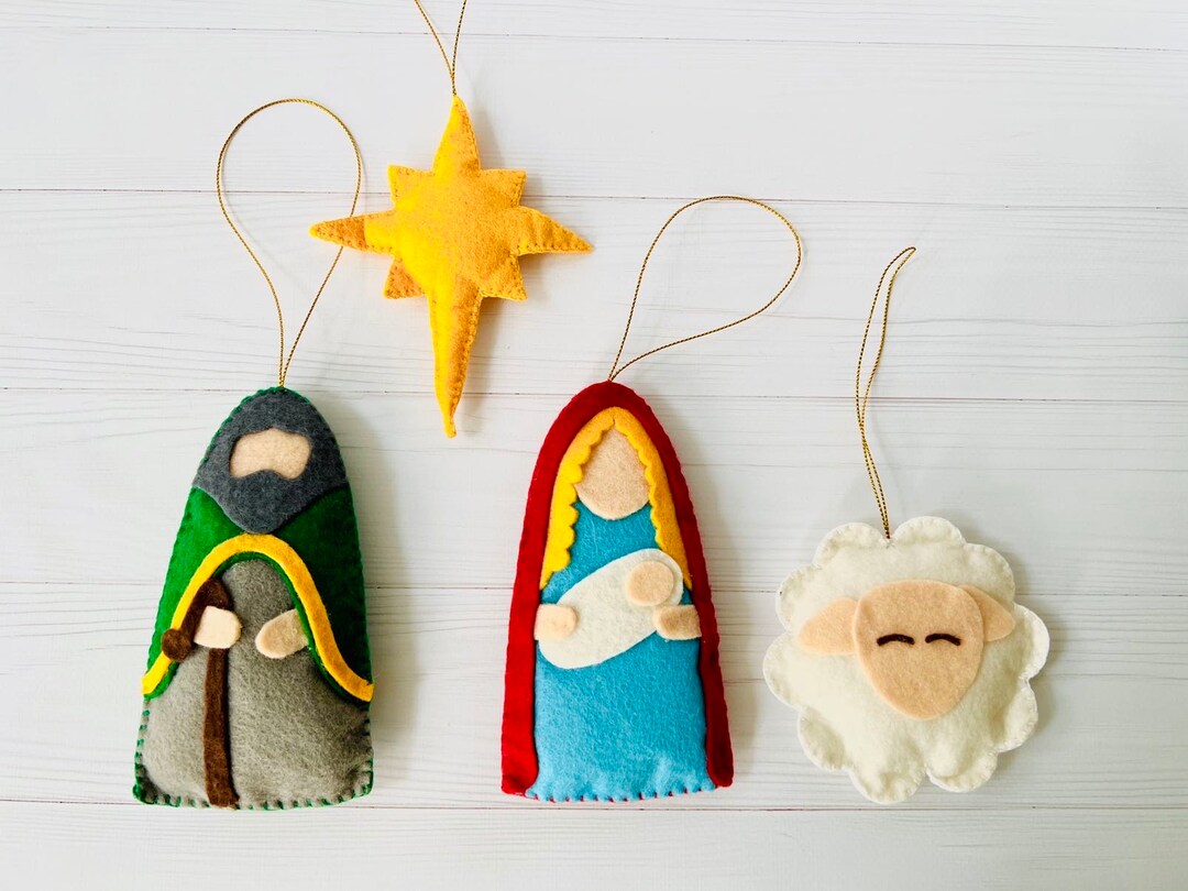 Nativity Set Sewing PATTERN, Nativity Ornament DIY, Christmas Holy ...
