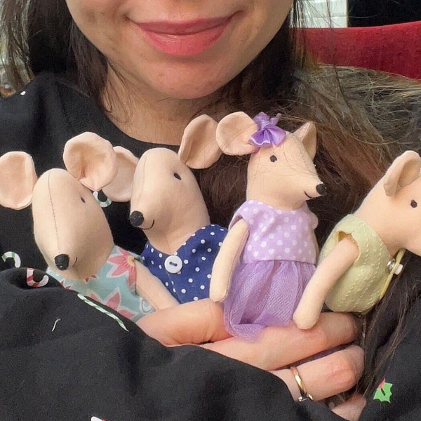 Stuffed Mouse - Etsy