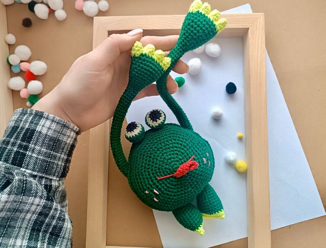 Crochet Pattern Frog Fidget Toy Kids, Stretchable Amigurumi Sensory Toy ...