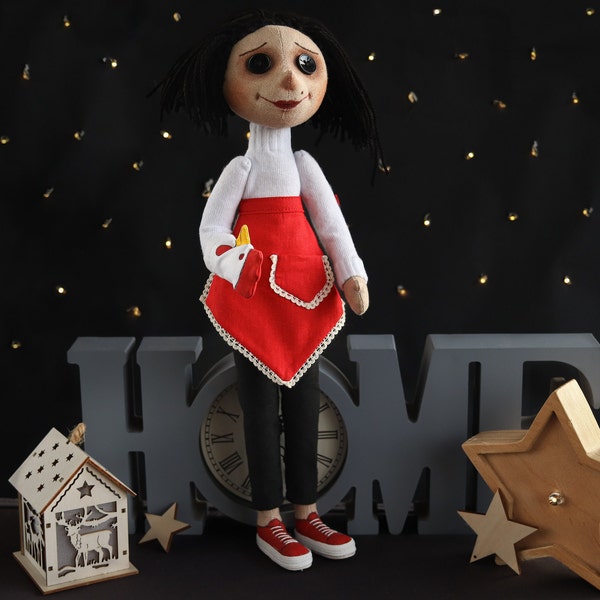Coraline the Other Mother Doll Beldam Witch Version Handmade Doll ...