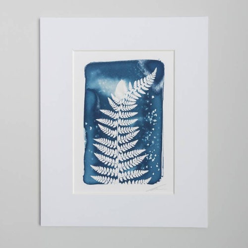 Set of 3 Prints Printable Botanical Art Cyanotype Print - Etsy