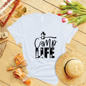 Camp Life Shirt, Happy Camper Shirt, Camping Shirt, Camp Life T Shirt ...