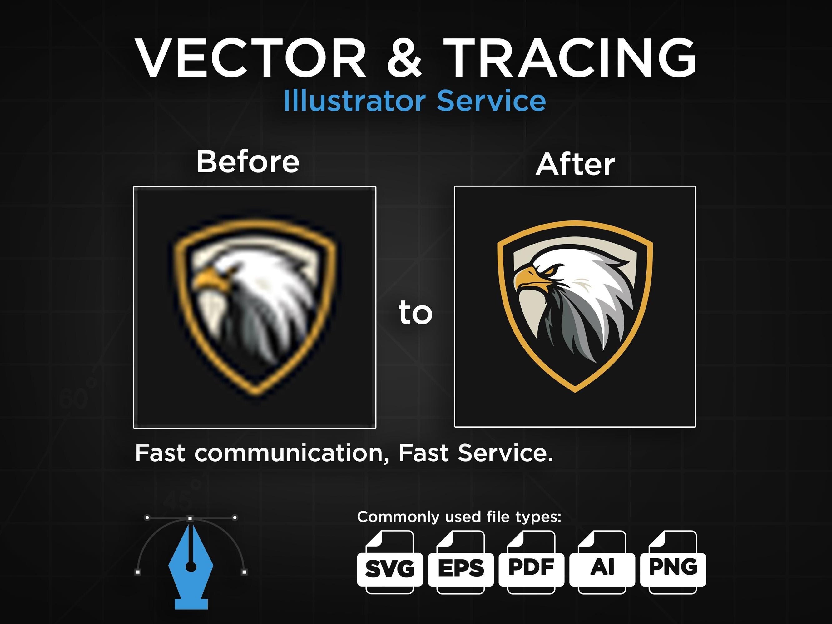 Image to Vector Custom Service, Custom Vectorize Service, Redraw ...