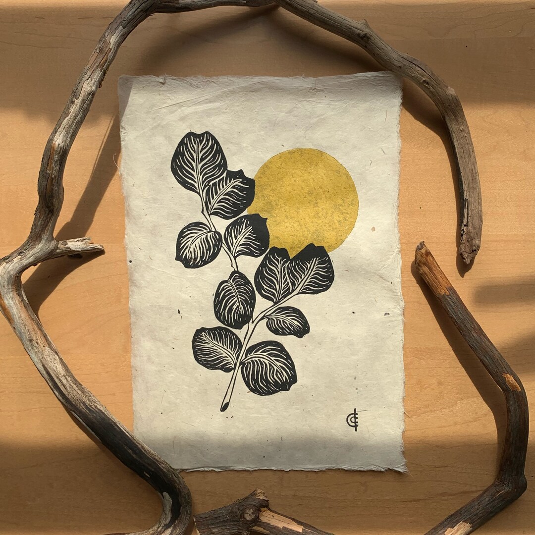 Botanical 1 — on Lama Li Lakota Paper (natural) - Etsy