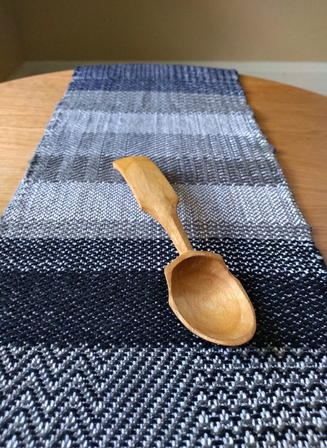 Hand Carved Wood Spoon, Unique Wood Salt Spoon, Hand Made Eating Spoon ...