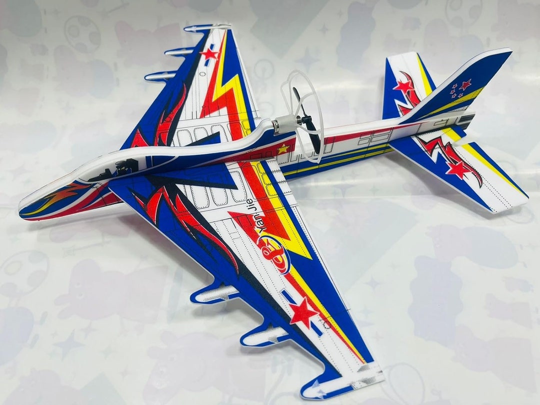 Biplane Glider Foam Powered Flying Plane Rechargeable Electric Craft ...